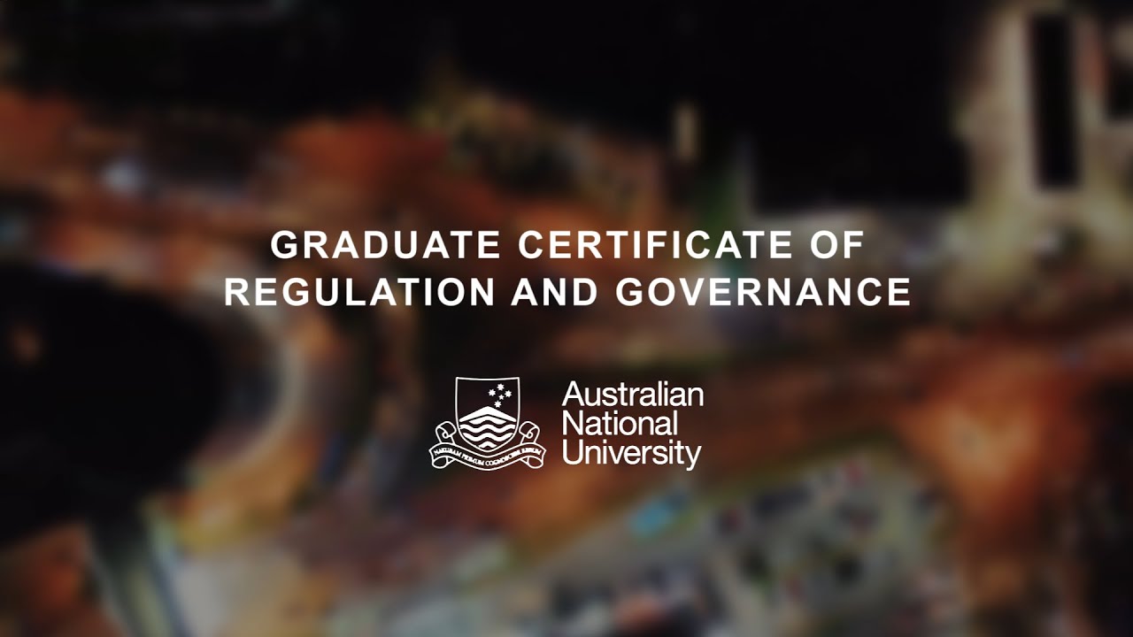 Graduate Certificate of Regulation and Governance - YouTube