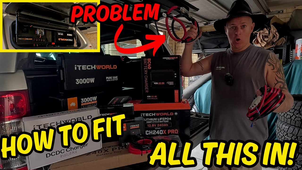 HOW TO DIY CANOPY 4X4 INSTALL ITECHWORLD LITHIUM BATTERY KIT, 3000w ...