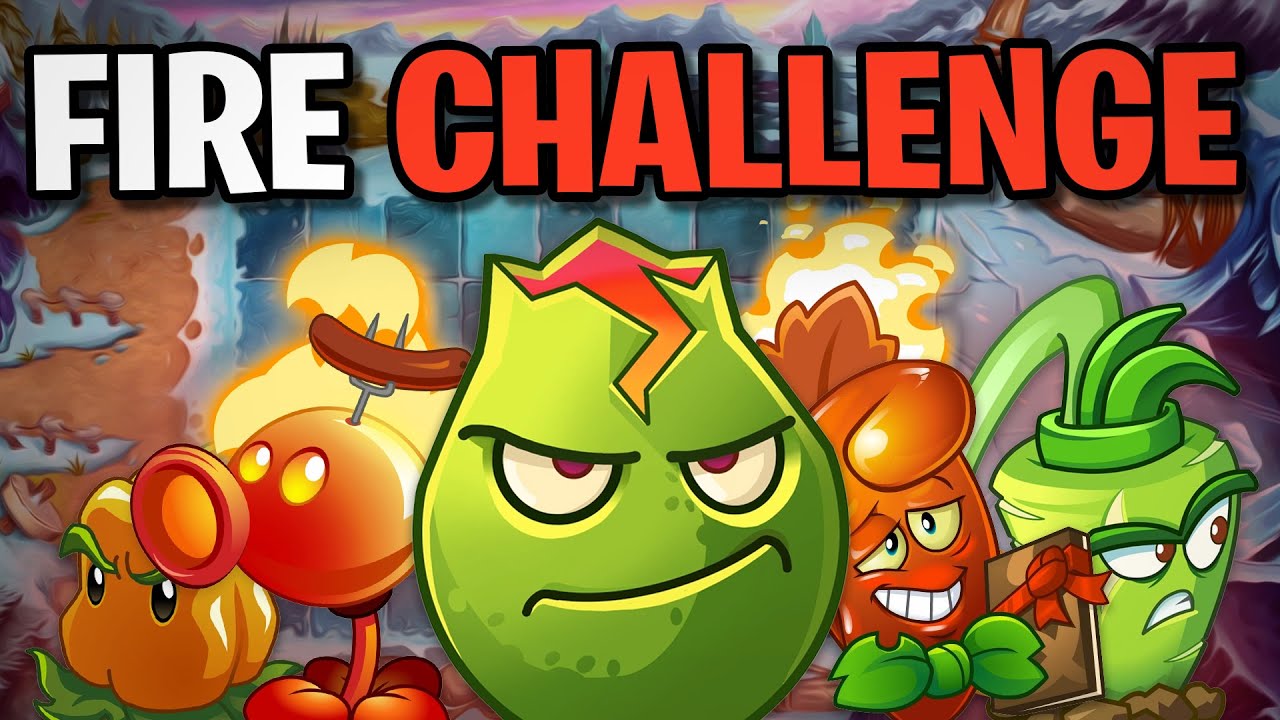 Can You Beat Frostbite Caves With ONLY FIRE PLANTS? (PVZ2) - YouTube