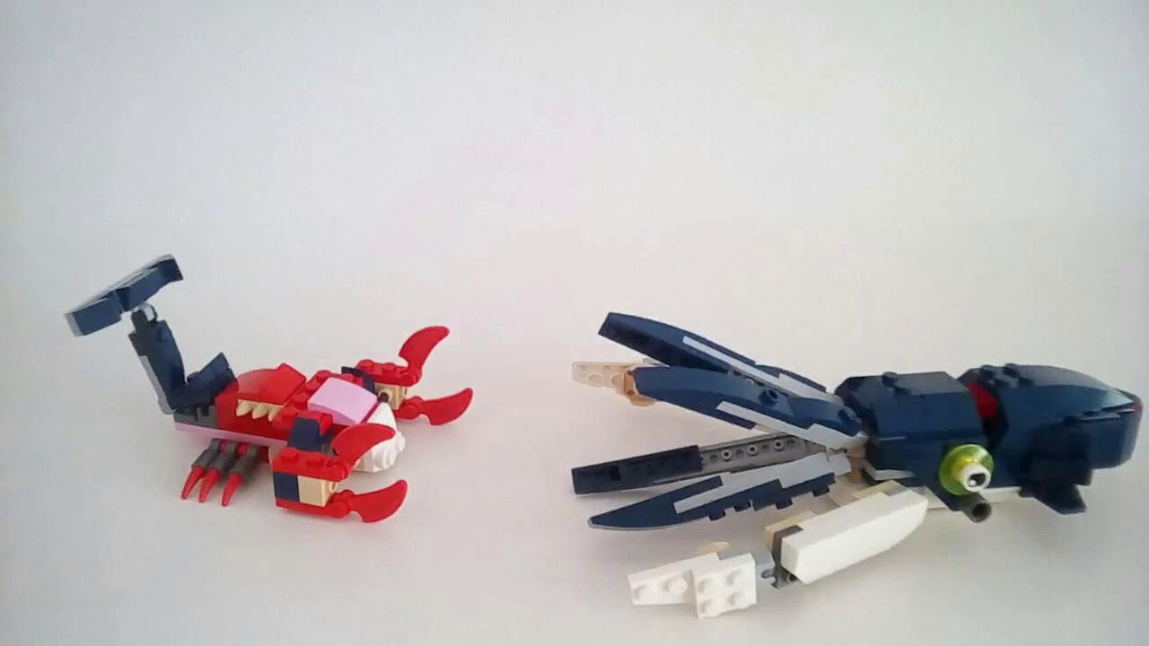 "Squid vs. Lobster" MOC from LEGO Creator 3-in-1 Set 31088 Alternate ...