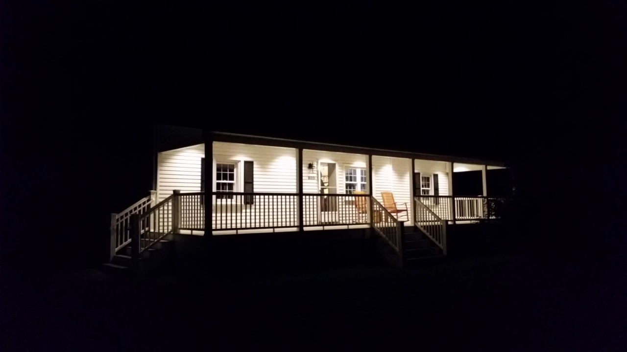 Dimmable LED lighting on Front porch - YouTube