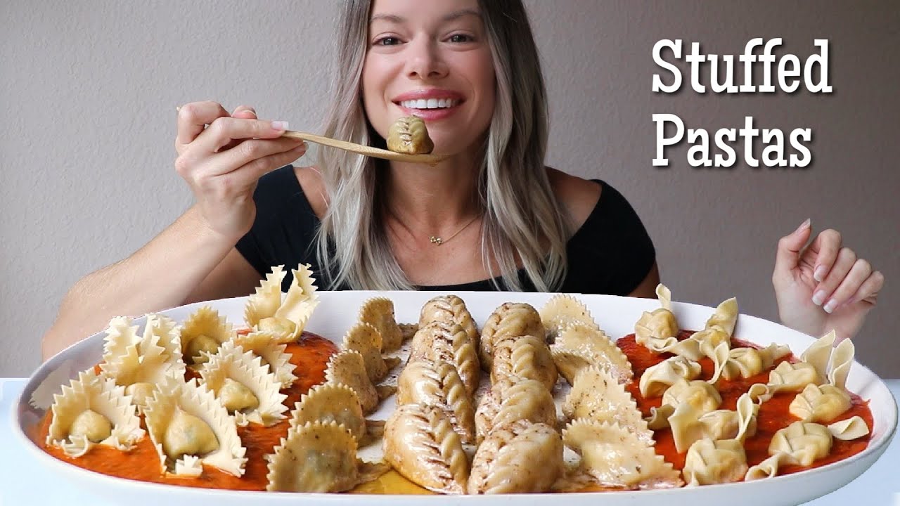 Stuffed Pasta MUKBANG w/ Rachael's Pasta Delivery - YouTube
