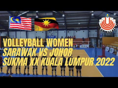 VOLLEYBALL SEMI-FINALS WOMEN || SARAWAK VS JOHOR || SUKMA XX MSN KUALA ...