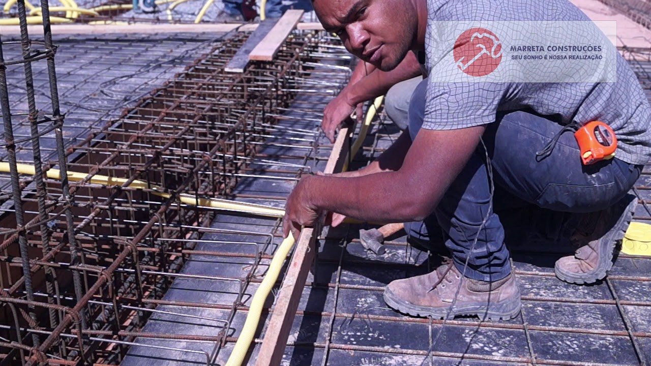 como fazer laje maciça - YouTube