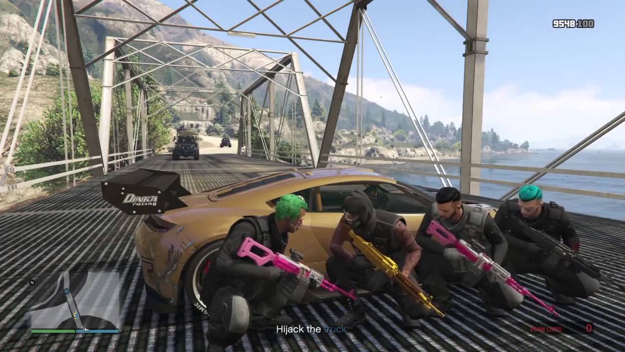 The Mafia takes down the convoy GTA V - YouTube