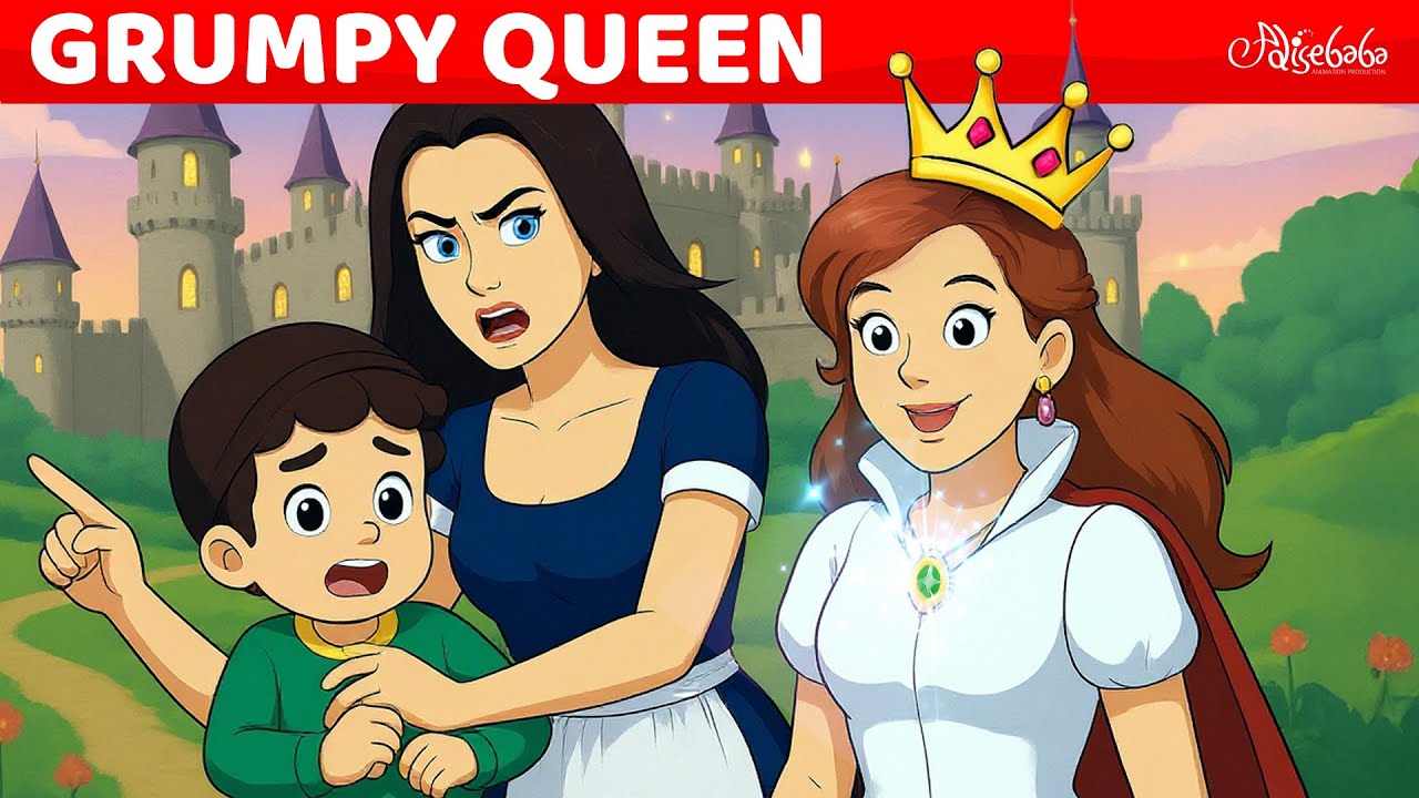 Grumpy Queen and The Magic Necklace 👑 Bedtime Stories for Kids in ...