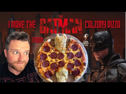 I Make The Batman Calzony Pizza From Little Caesars