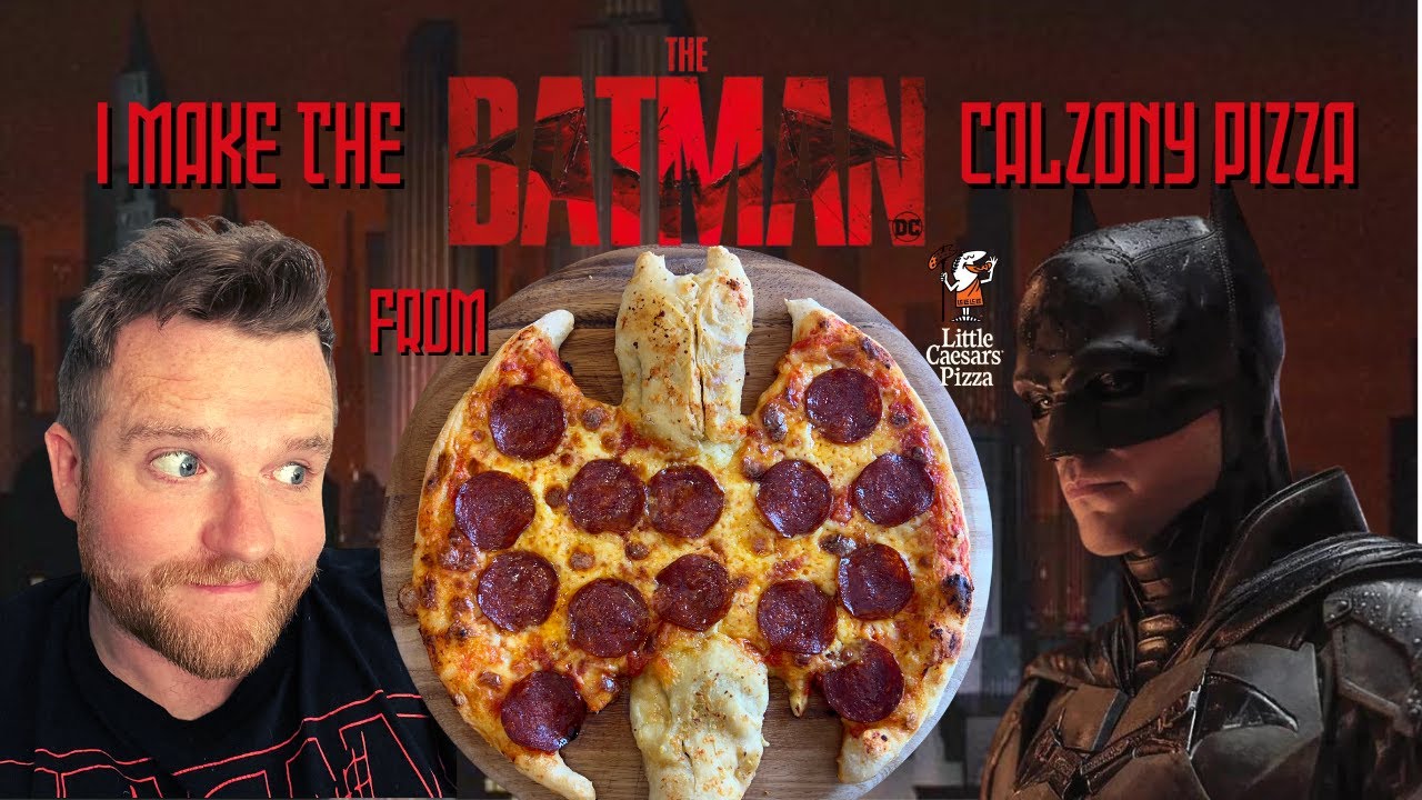 I Make The Batman Calzony Pizza From Little Caesars - YouTube