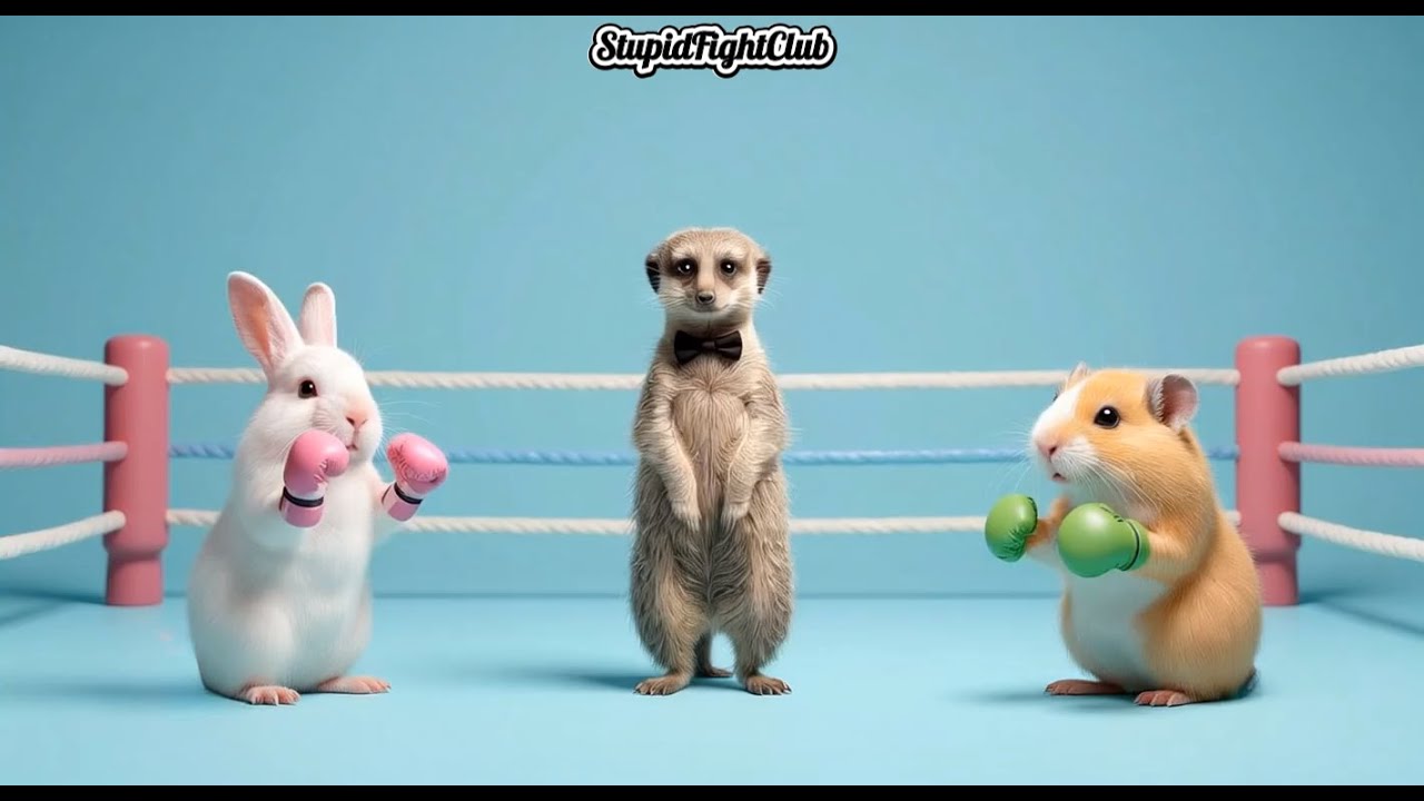 Boxing Match Goes Off the Rails: Rabbit vs Hamster - YouTube
