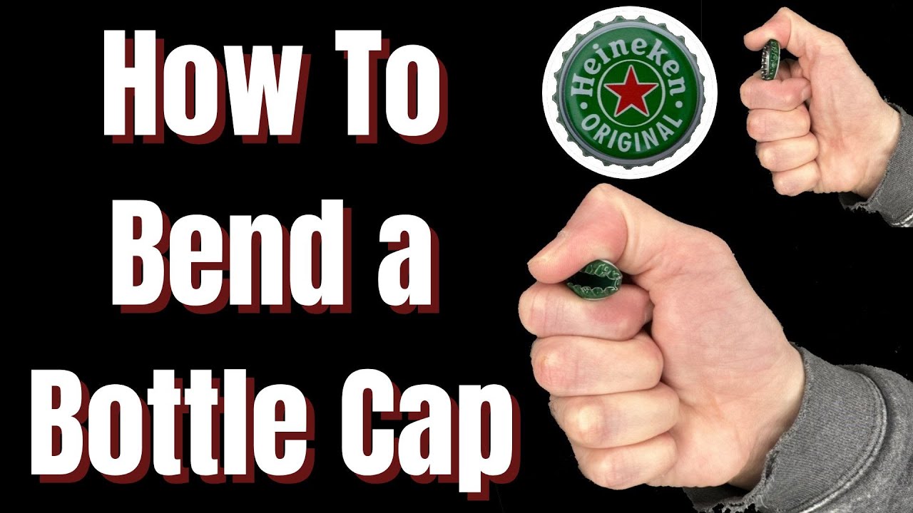 How To Bend a Bottle Cap in Half Party Trick - YouTube