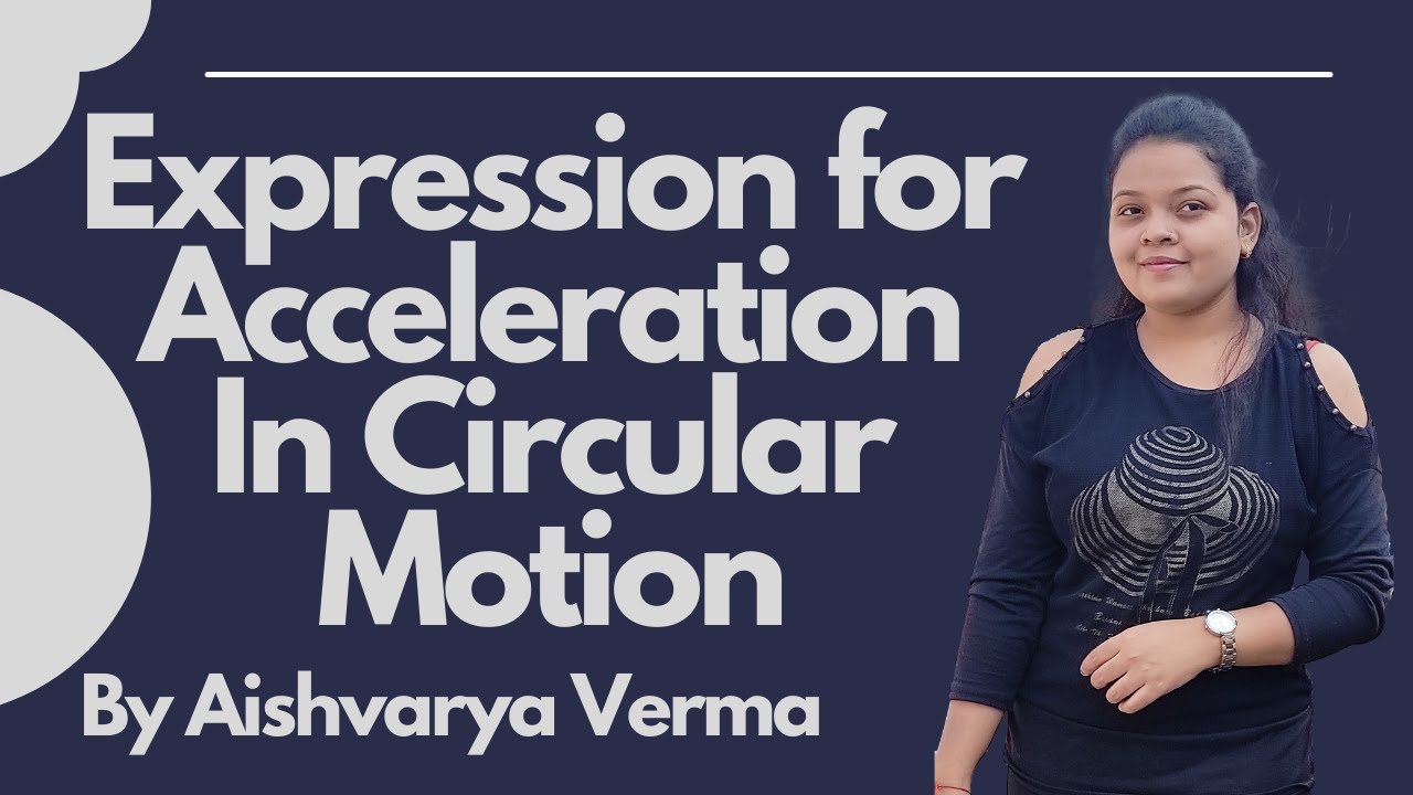 Expression for Acceleration of a Particle In Circular Motion | Class ...