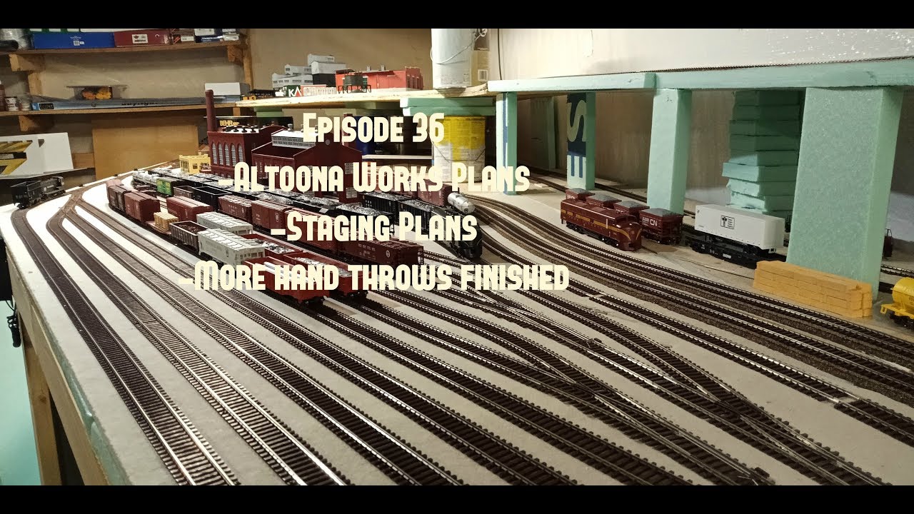 HO Scale PRR Layout Episode 36: Altoona Works Plans - YouTube