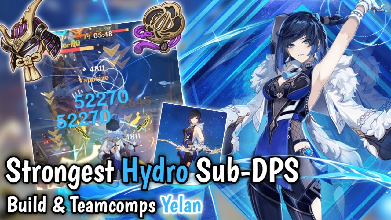 Strongest Hydro Sub-DPS!! | Build & Teamcomps Yelan - GENSHIN IMPACT ...