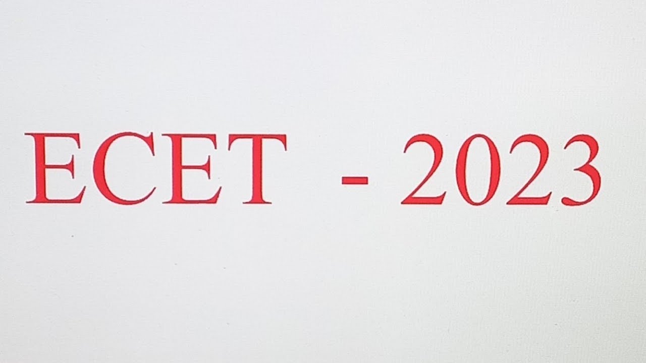 ECET 2023 COUNCELLING FIRST PHASE AND FINAL PHASE DATES - YouTube