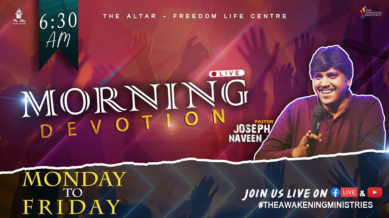 🔴 LIVE | Morning Devotion | 14th June 2021 | The Altar Church | Pas ...