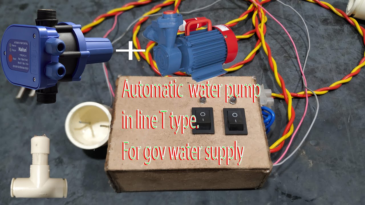Automatic Pump Control || goverment water supply|| inline T type - YouTube