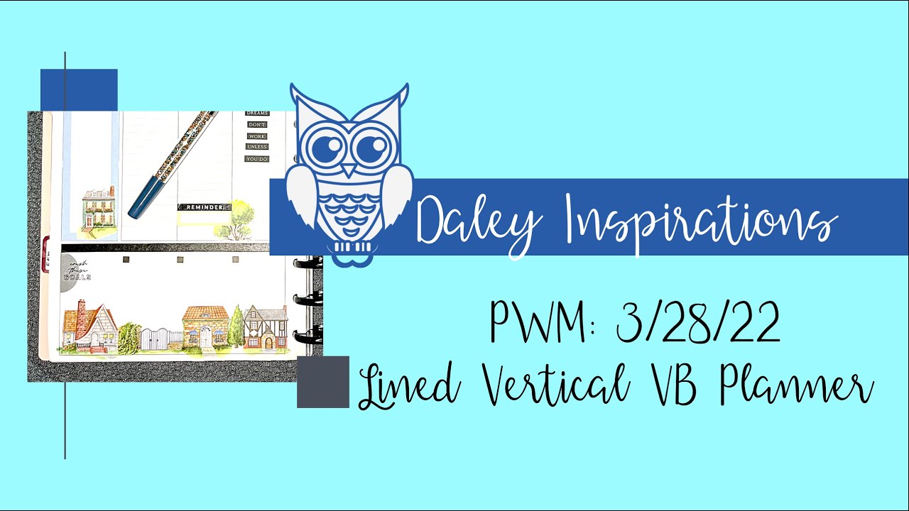 Mini Haul & Plan with Me: 3/28/22: VB Planner: Lined Vertical - YouTube