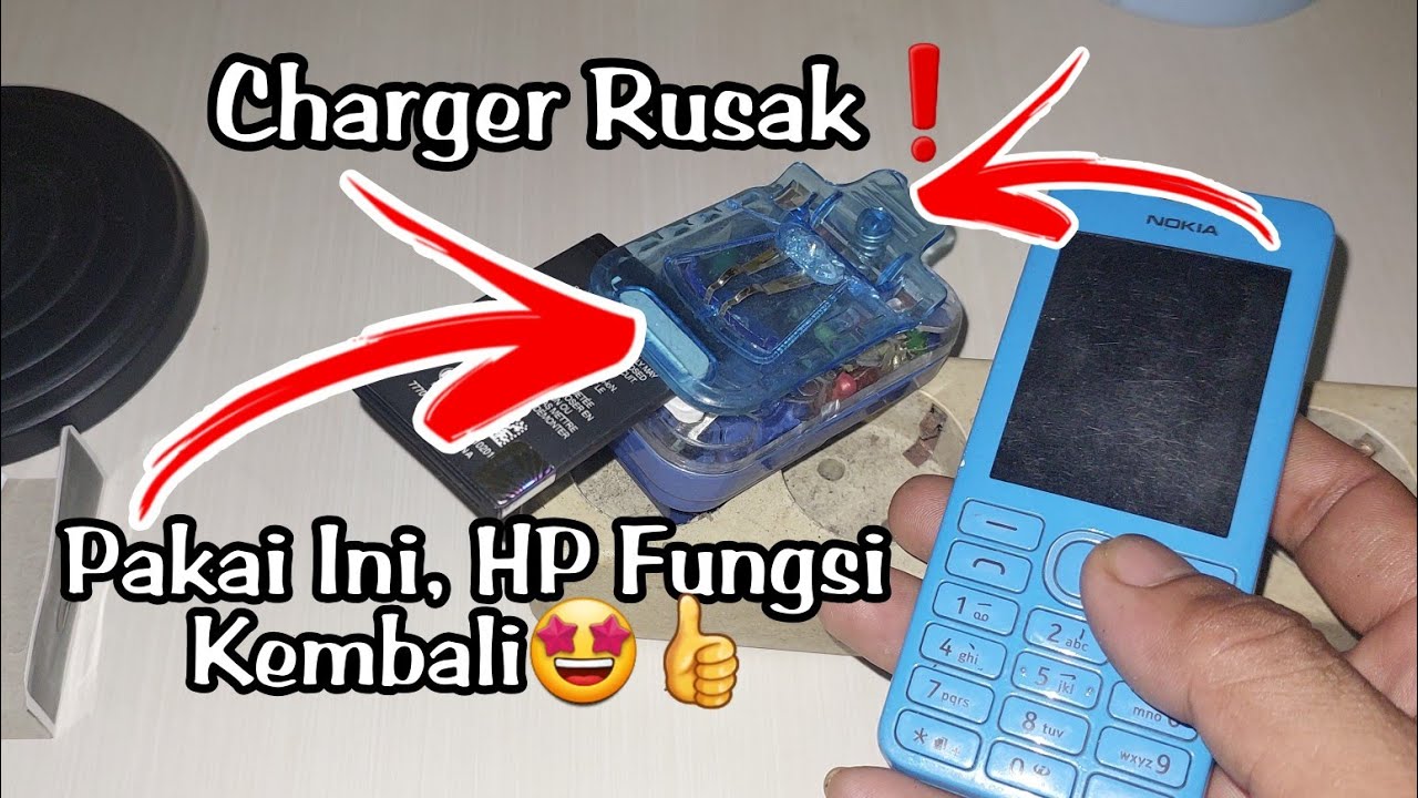 SOKET CAS HP RUSAK ️PAKAI CAS KODOK || UNIVERSAL CHARGER #trending ...