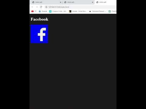 Facebook symbol using #html #css tutorial for beginners using vscode IDE #shorts #coding - YouTube