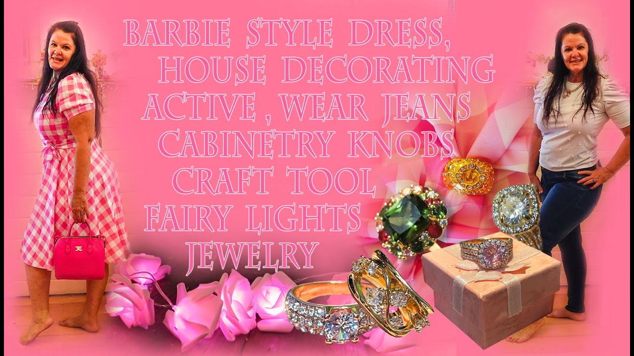 Pink Girly Barbie Inspired dress Jewelry Clothing and Beauty room decor ...