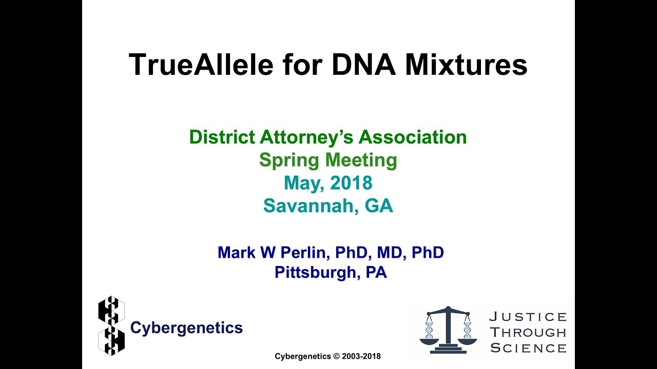 TrueAllele for DNA Mixtures - YouTube