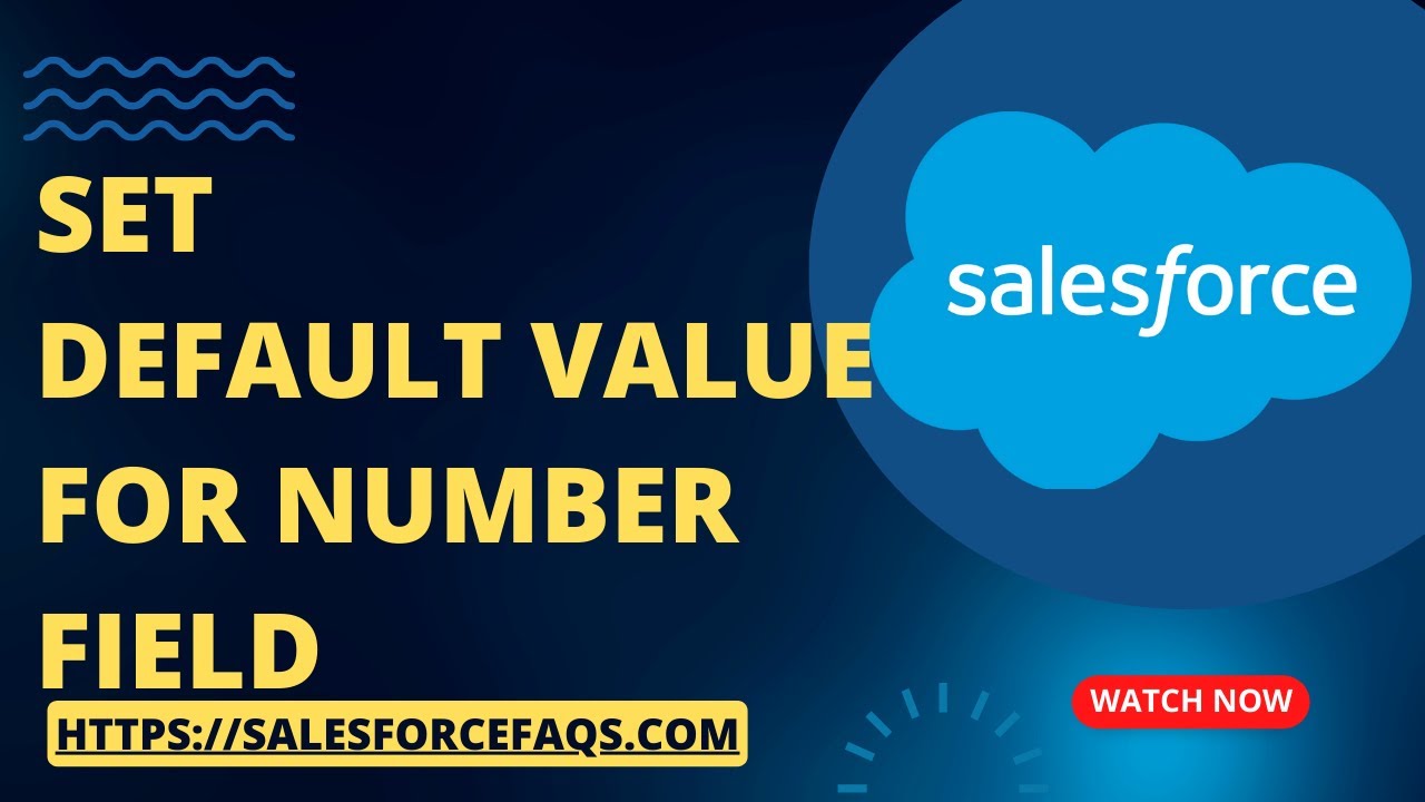How to Set the Default Value for Number field in Salesforce - YouTube