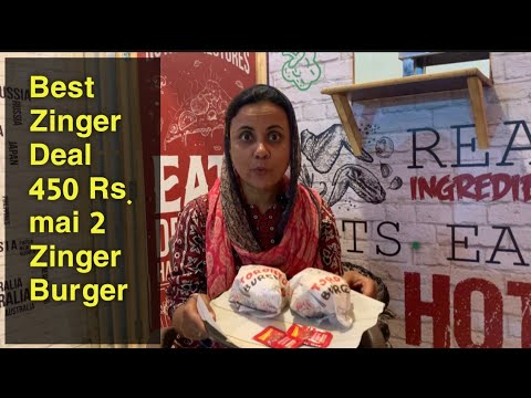 Best Zinger Burger Deal || 450 mai 2 Zingar Burger - YouTube