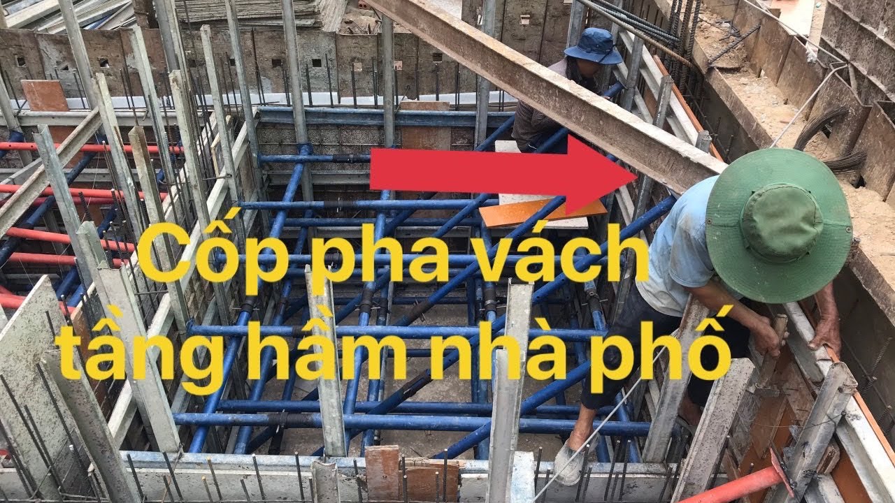 Kho Tư liệu Xây dựng - Cốp pha cho vách tầng hầm nhà phố | Thi công cốp ...