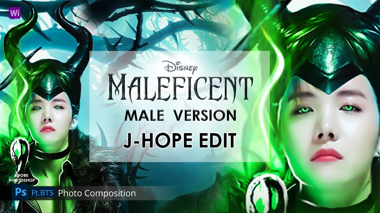 B T S J-Hope as Maleficent Male Version of Walt Disney Story / B T S J-Hope Photo Edit #bts ...