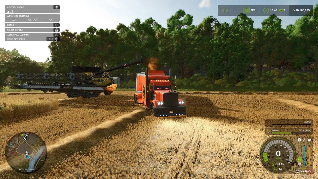 Farming Simulator harvesting - YouTube