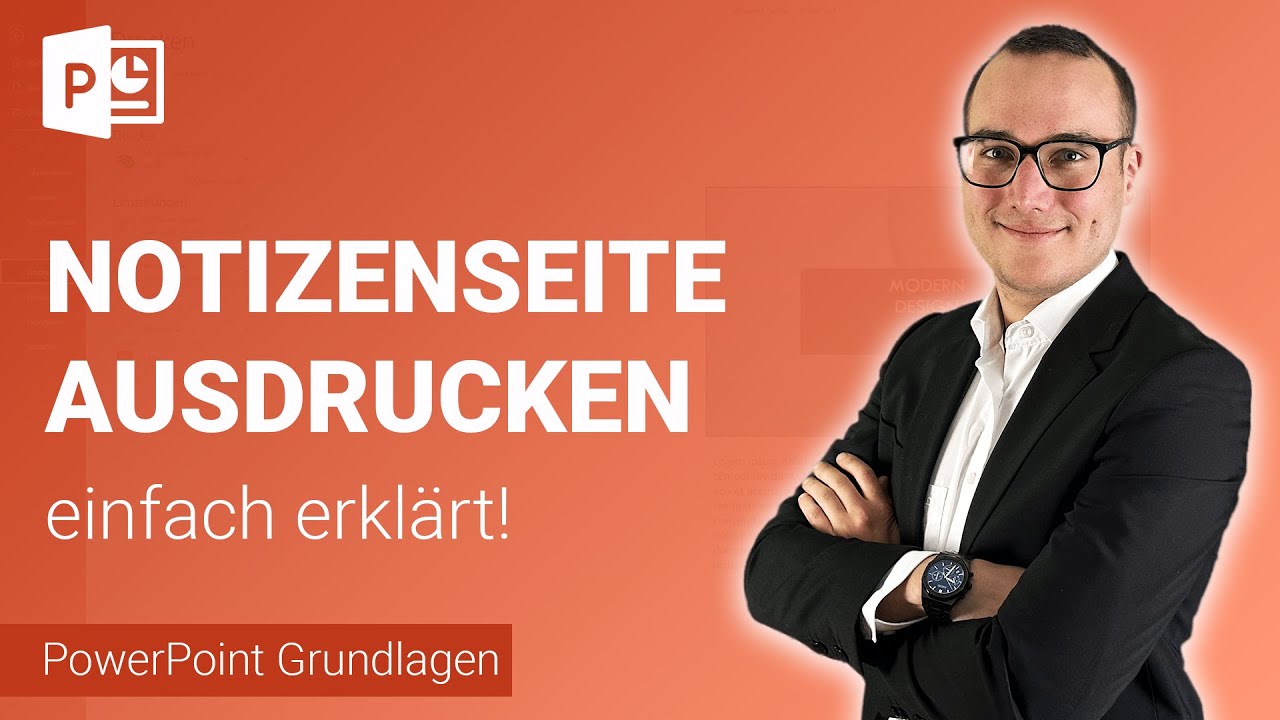 NOTIZENSEITE ausdrucken einfach erklärt | Lerne Microsoft PowerPoint ...