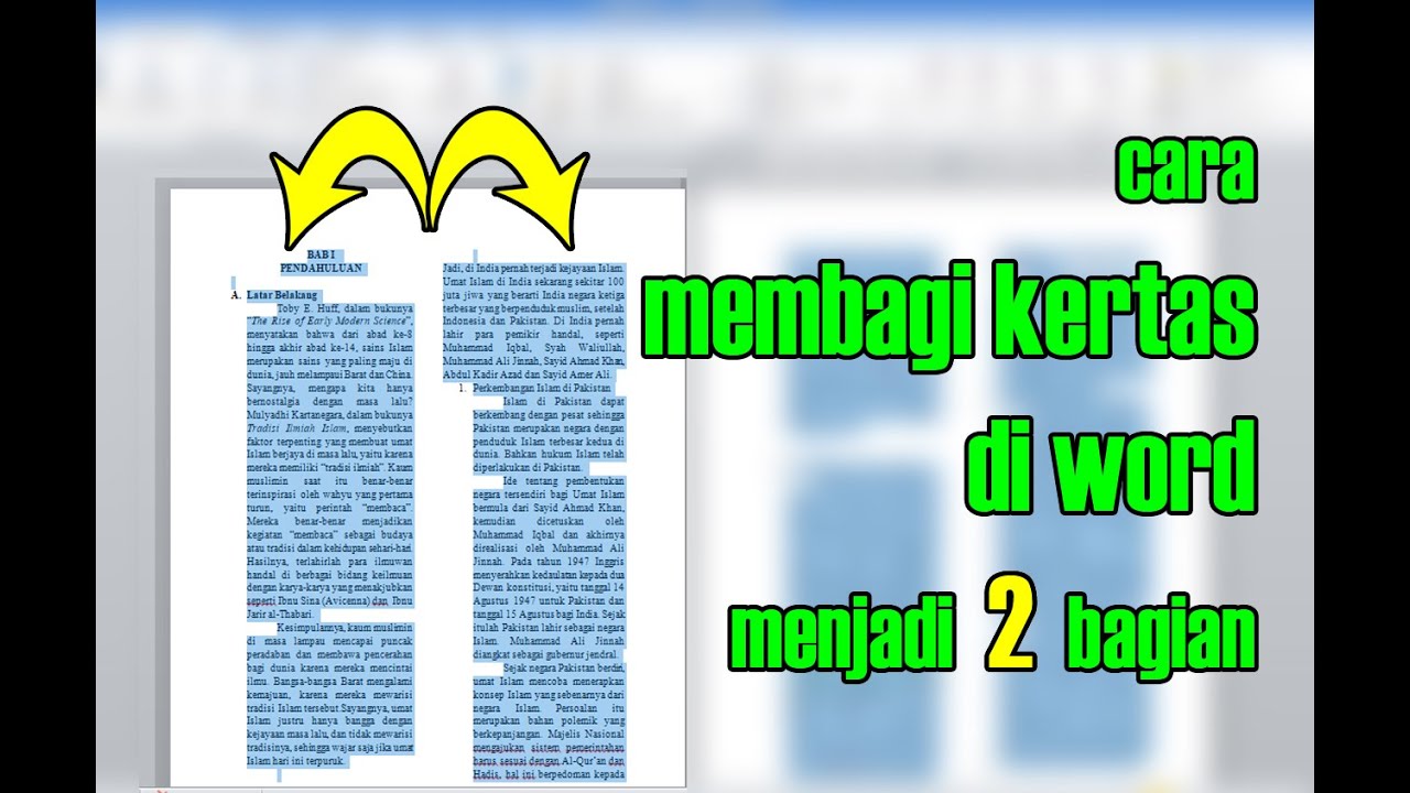 Cara Membagi Satu Kertas Menjadi Dua Halaman Di Microsoft Word Siswa Modern Cara Membagi Satu Kertas Menjadi Dua Halaman Di Microsoft Word Siswa Modern