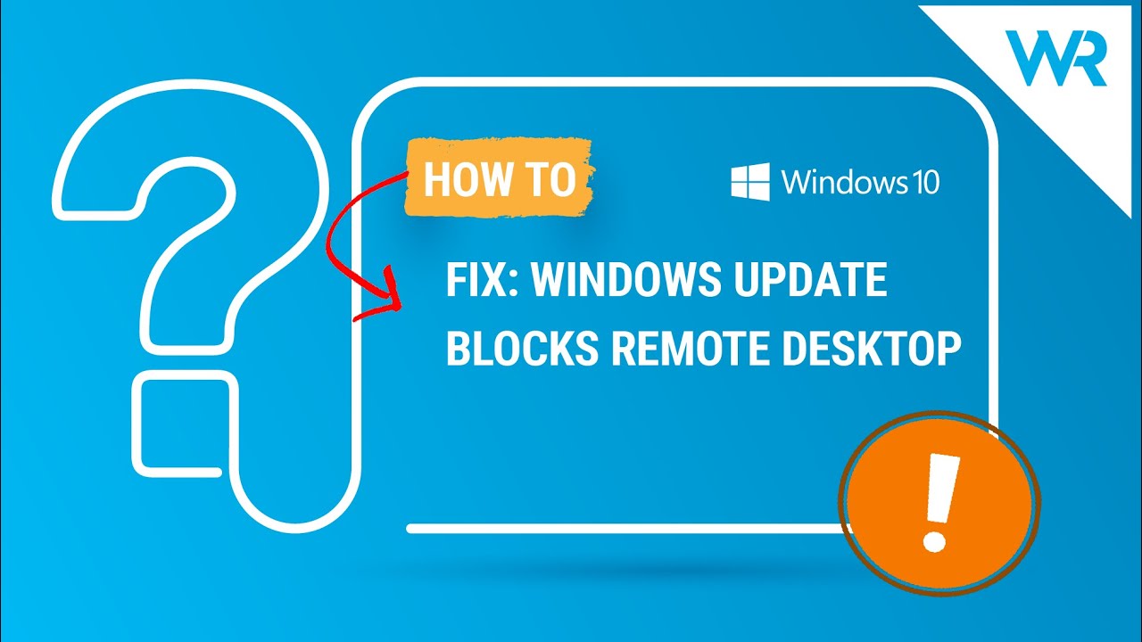FIX: Windows Update blocks Remote Desktop - YouTube