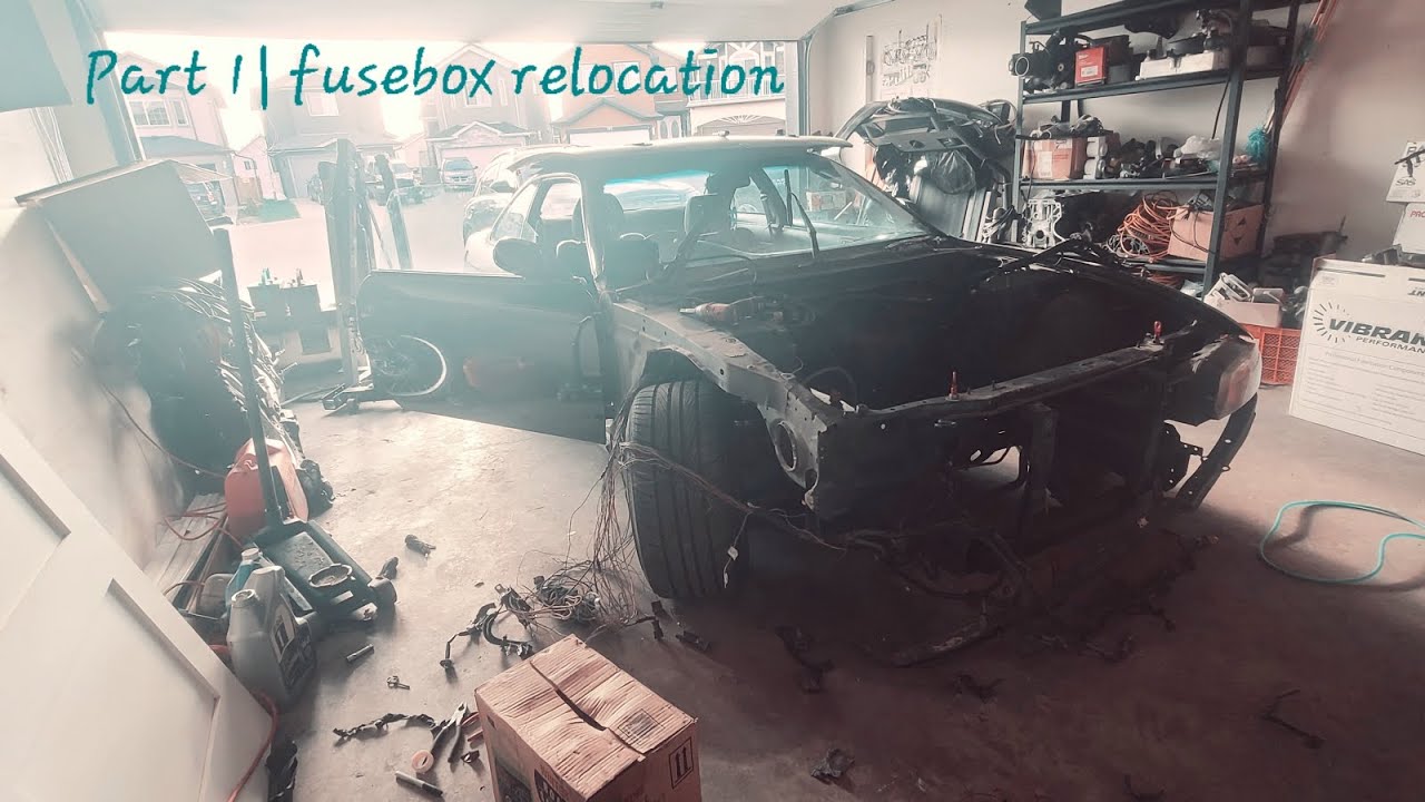 Part 1, s14 fuse box relocation - YouTube