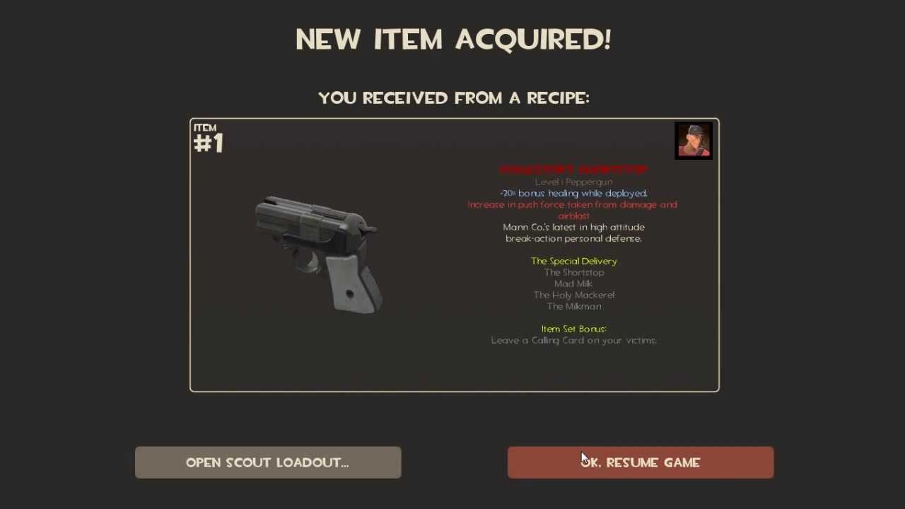 TF2 : Collector's Shortstop Crafting - YouTube