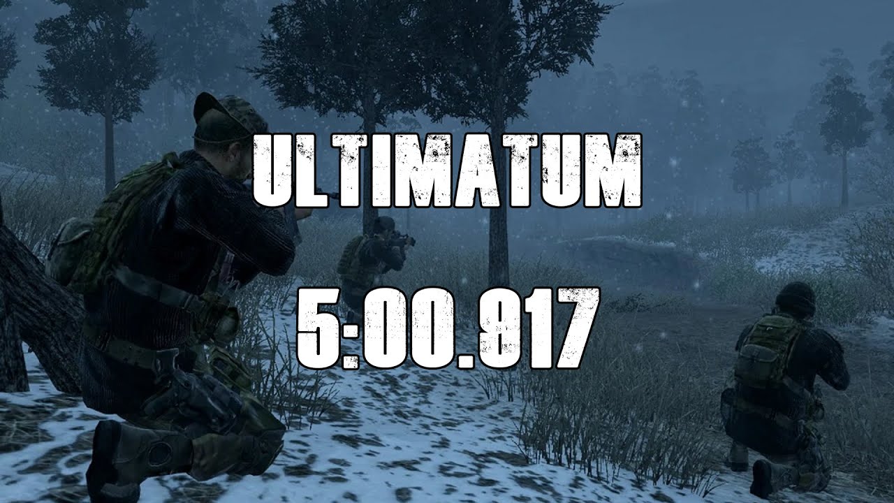 CoD4 - Ultimatum Speedrun WR 5:00.917 - YouTube