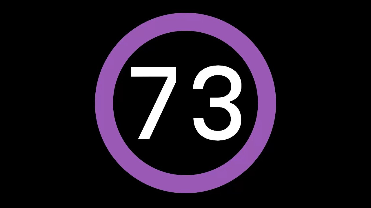 73-Second Countdown Timer - Dark Background + Circular Progress Bar ...