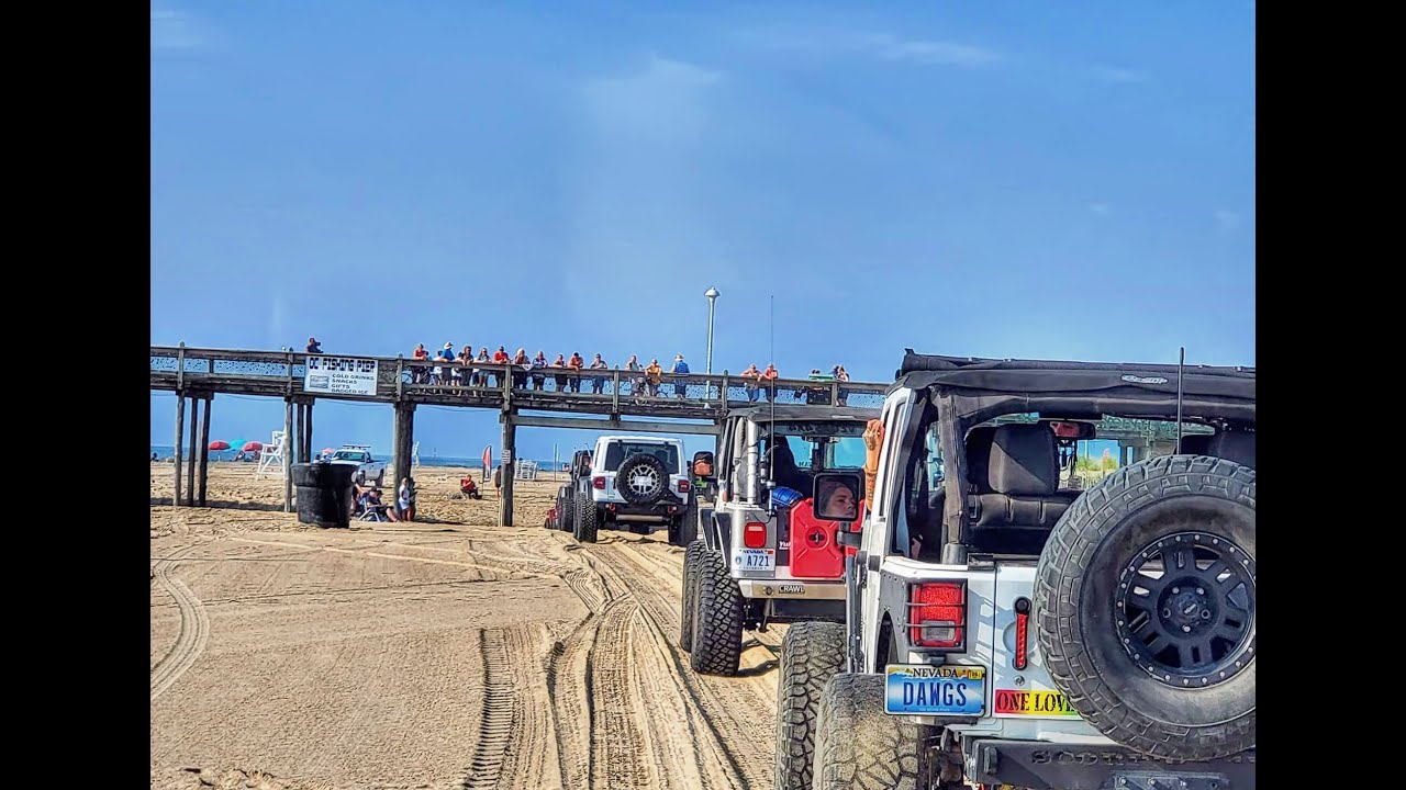 Ocean City Jeep Week 2021 - Day 1 Beach Crawl - YouTube