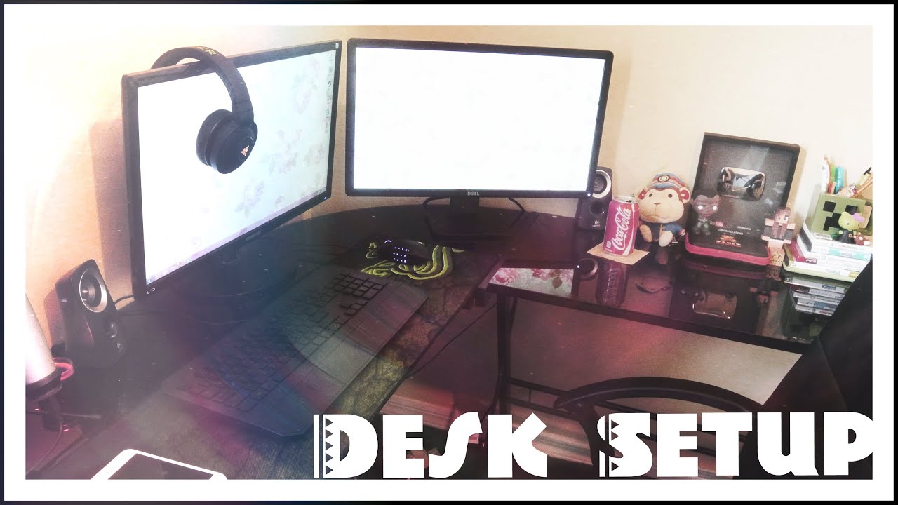 My Not So Fancy Desk Setup - YouTube