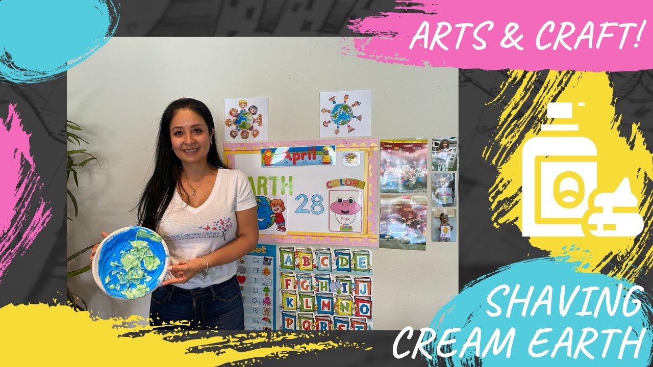 Arts & Craft: Earth Shaving Cream Painting with Ms. Luz - YouTube