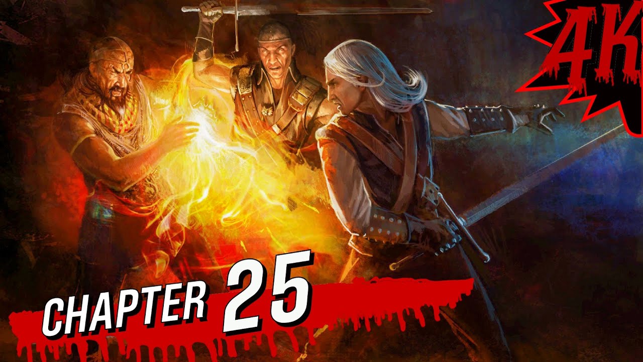 [4K 60] THE WITCHER (Hard) - Walkthrough part 25 - Salamandra's End ...