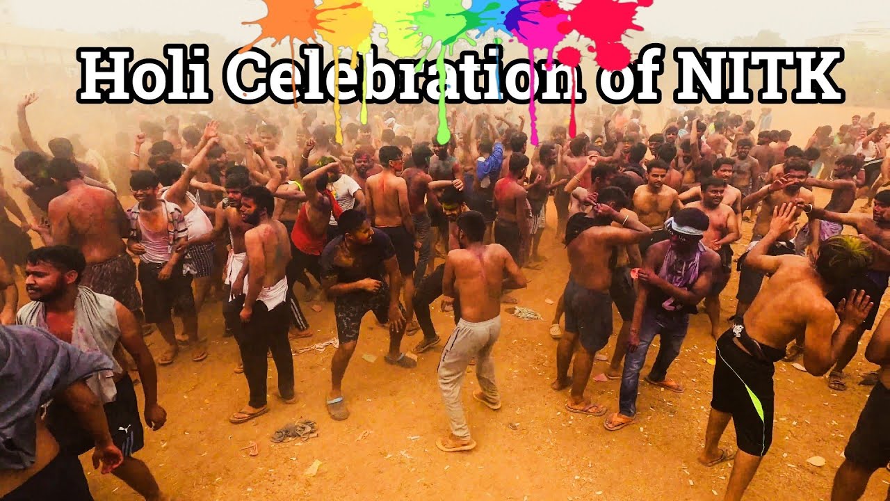 Holi Celebration of Namma NITK | YRM Fitness and Vlogs - YouTube