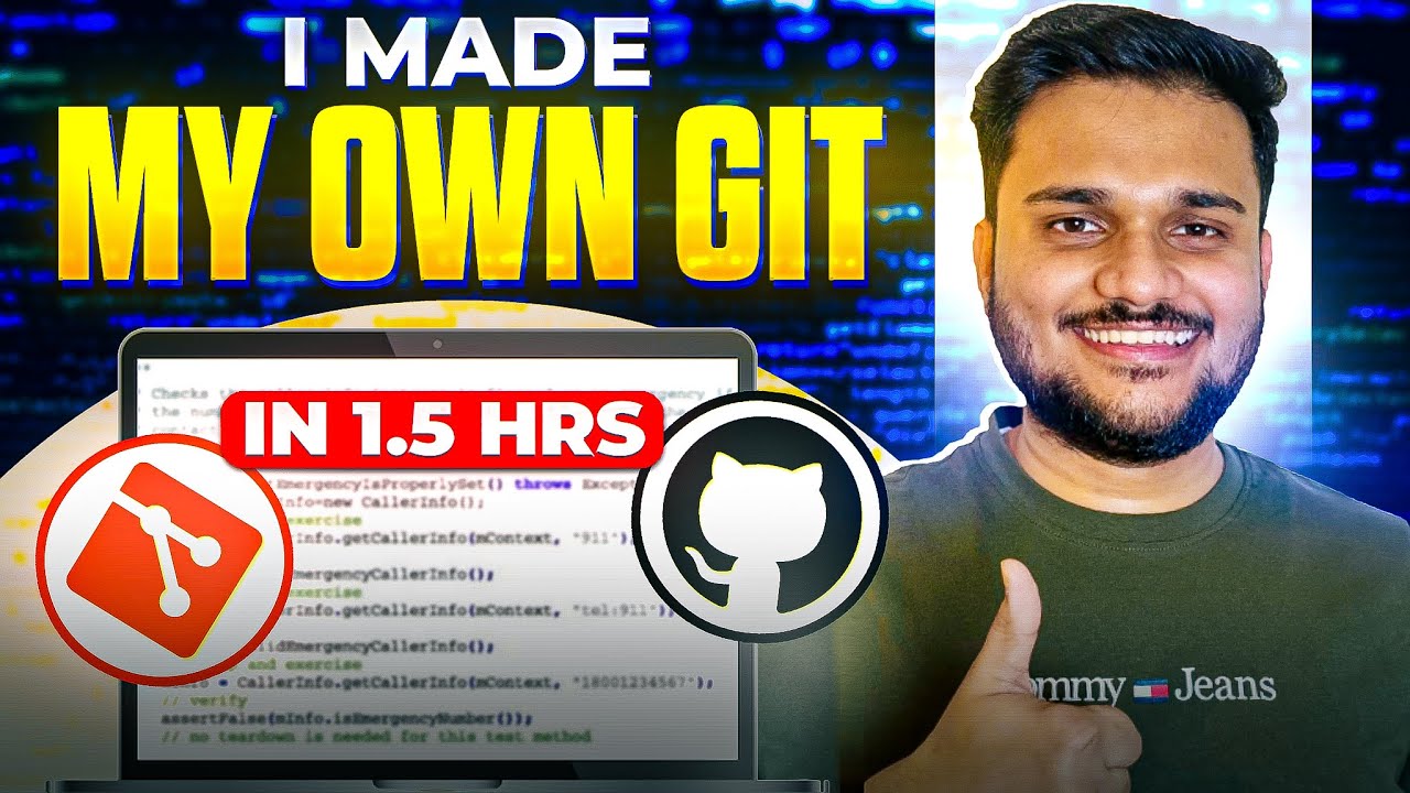 I coded Git in 1.5 hours | Make your own Version Control System 😎 - YouTube