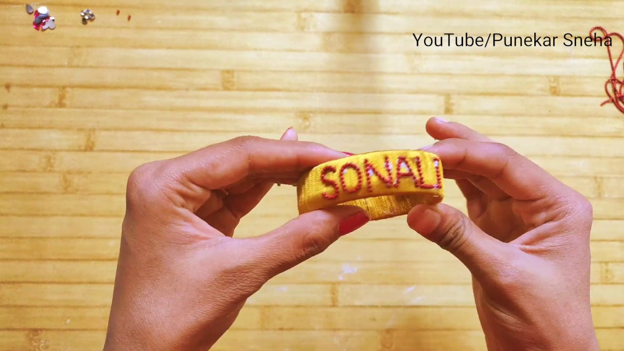 Silk Thread Bangles Making | Bangles With Name | Bride And Groom Name ...
