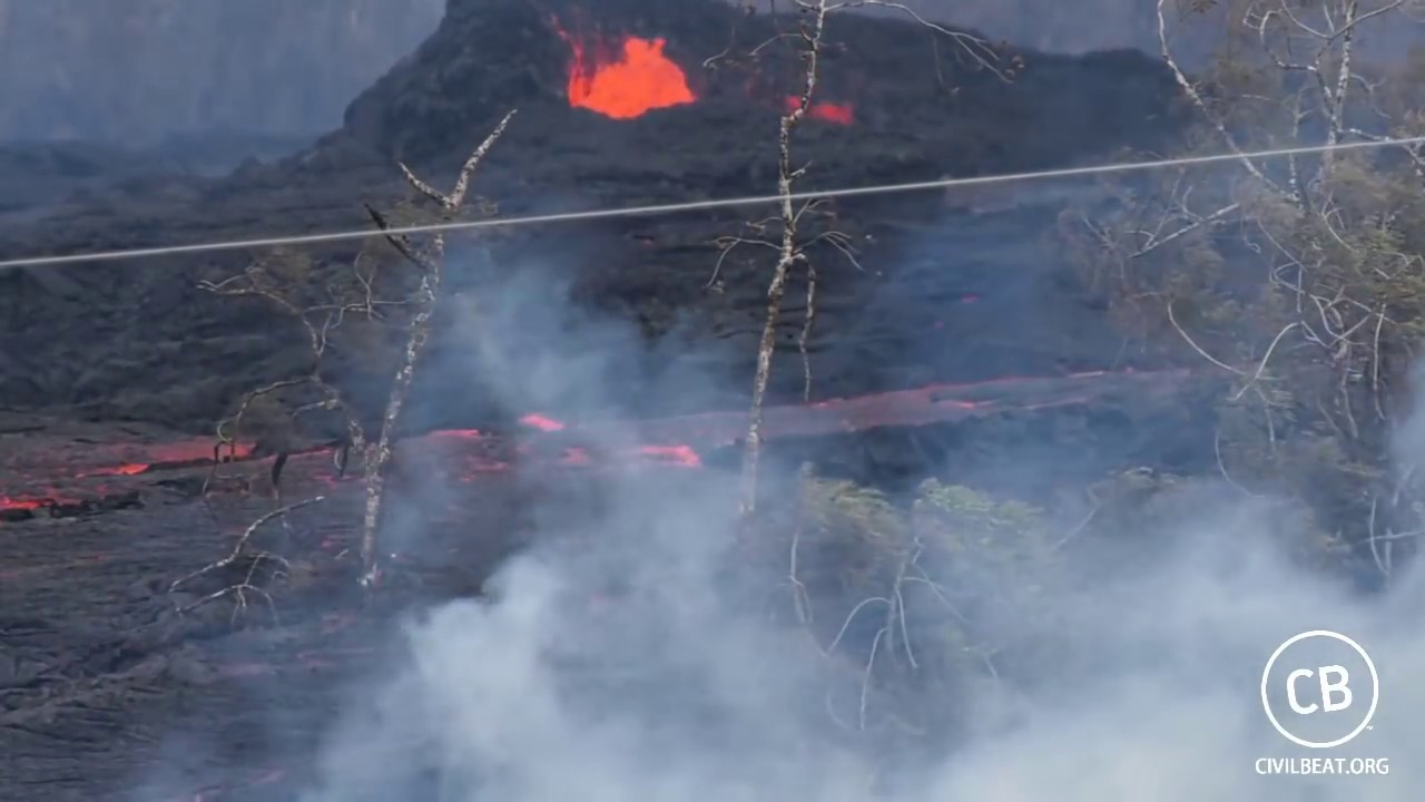 Kilauea Lava Flow Activity In Lower Puna May 19, 2018 - YouTube