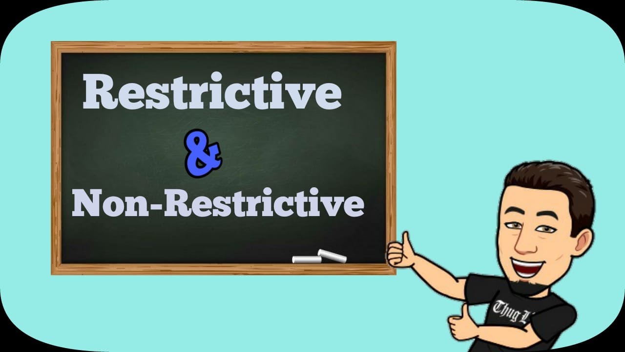 Restrictive And Non Restrictive Clause YouTube restrictive-and-non-restrictive-clause-youtube