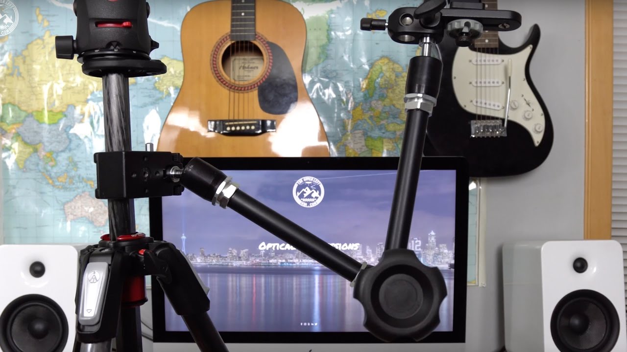 Manfrotto 244 Variable Friction Magic Arm w/ Camera Bracket & Manfrotto ...