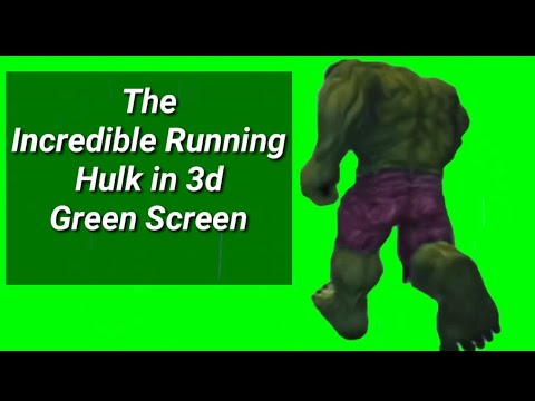 The Hulk Running in Green Screen Effect - YouTube