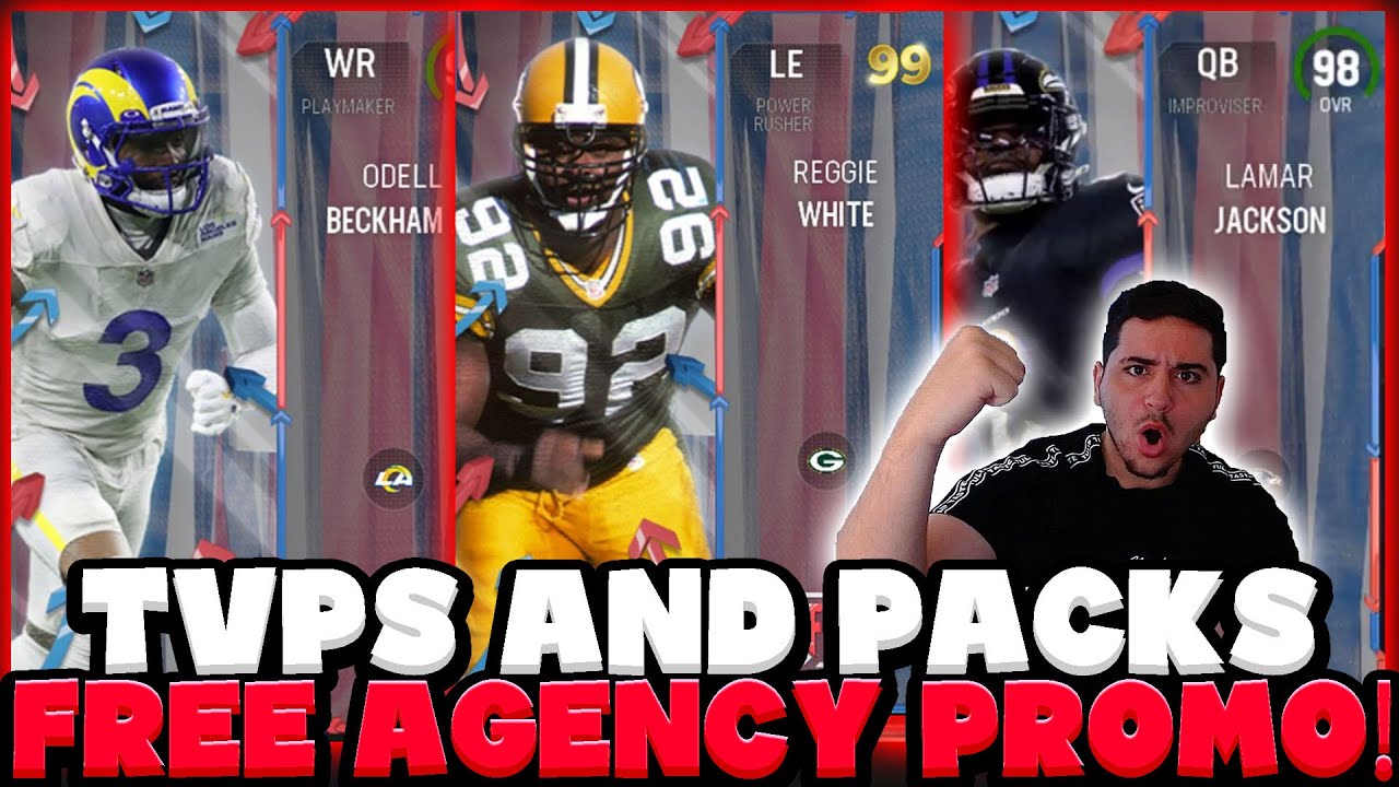 FREE AGENCY PACKS REROLLS AND TRAINING VARIETY PACKS! ODELL IS LIVE ...