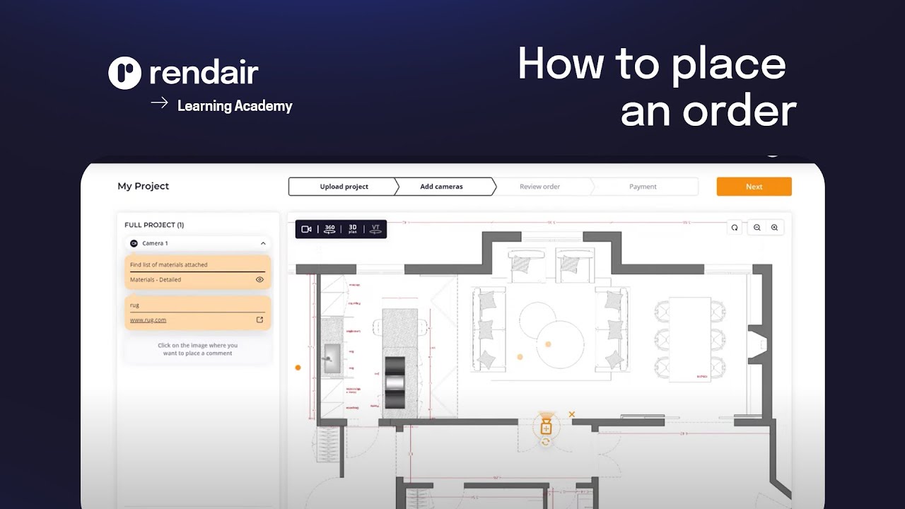 Tutorial - How to place an order using the RENDAIR platform - YouTube
